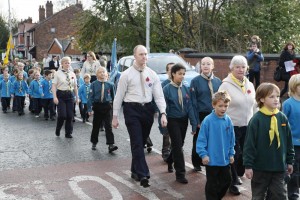 Scouts attend Remembrance Day service | 1st Withington Scouts